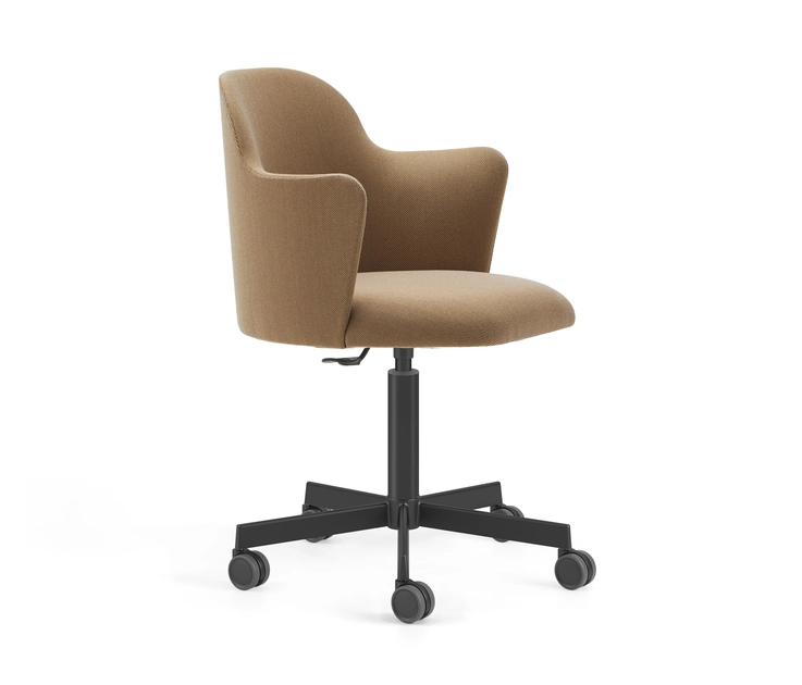 ALETA CHAIR - FIVE CASTERS BASE WITH ARMREST - Chairs from viccarbe ...