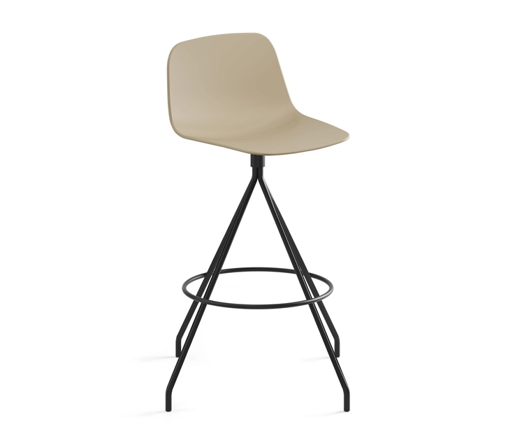 MAARTEN PLASTIC STOOL - SWIVEL BASE COUNTER HEIGHT - Bar stools from ...