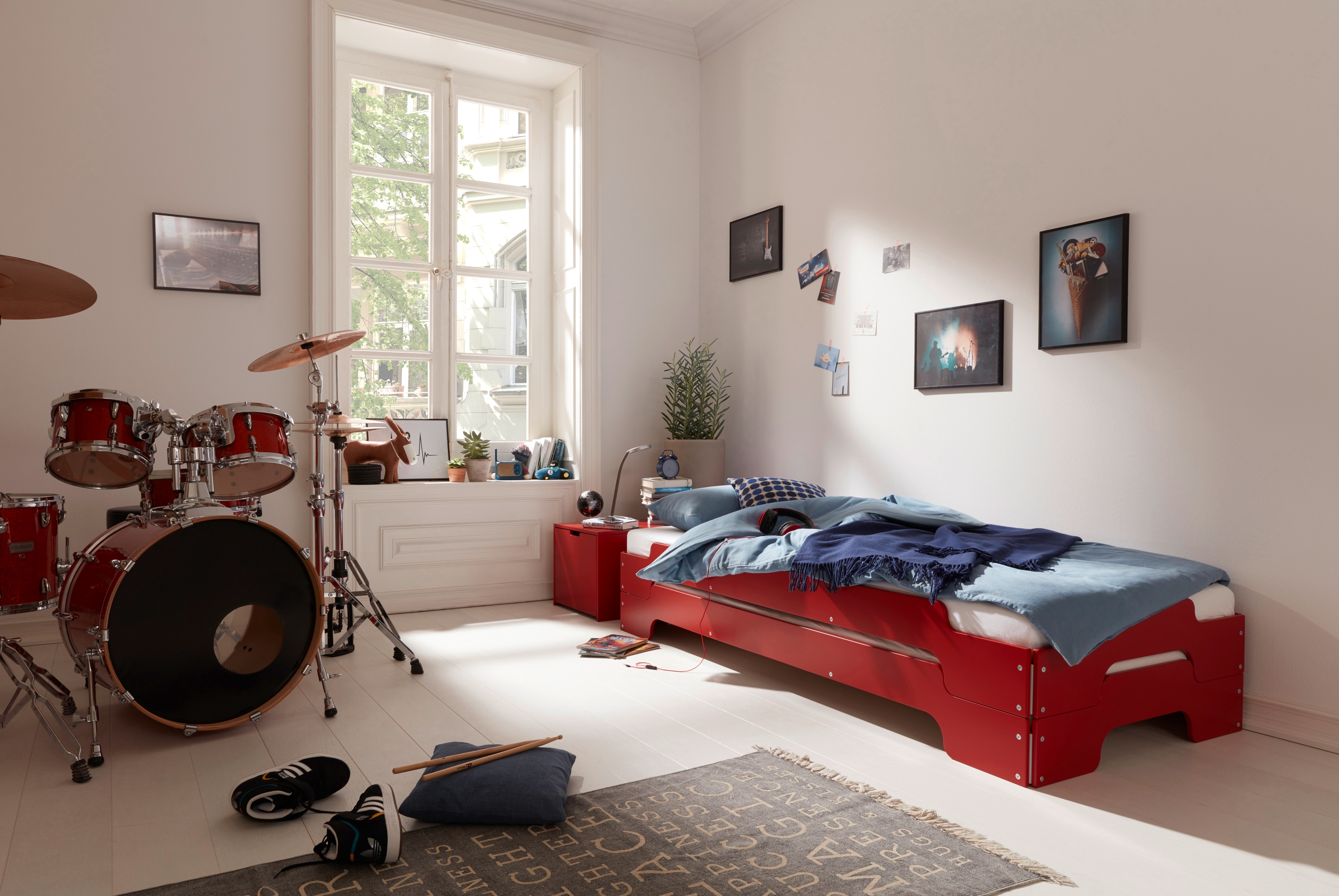 STACKING BED CPL BLACK - Beds from Müller small living | Architonic