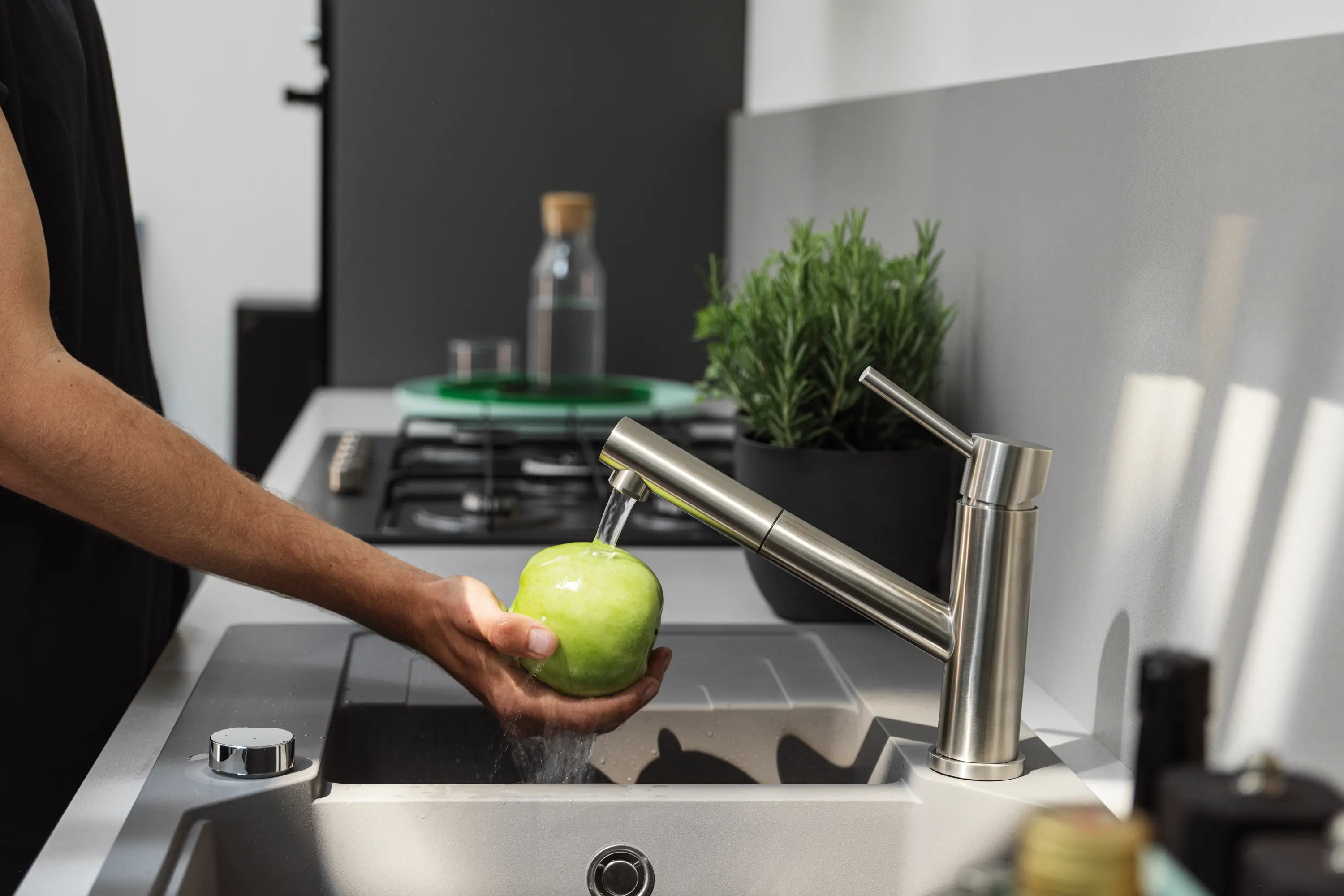 ORBIT TAP PULL OUT SPRAY L SPOUT STAINLESS STEEL - Kitchen taps from ...