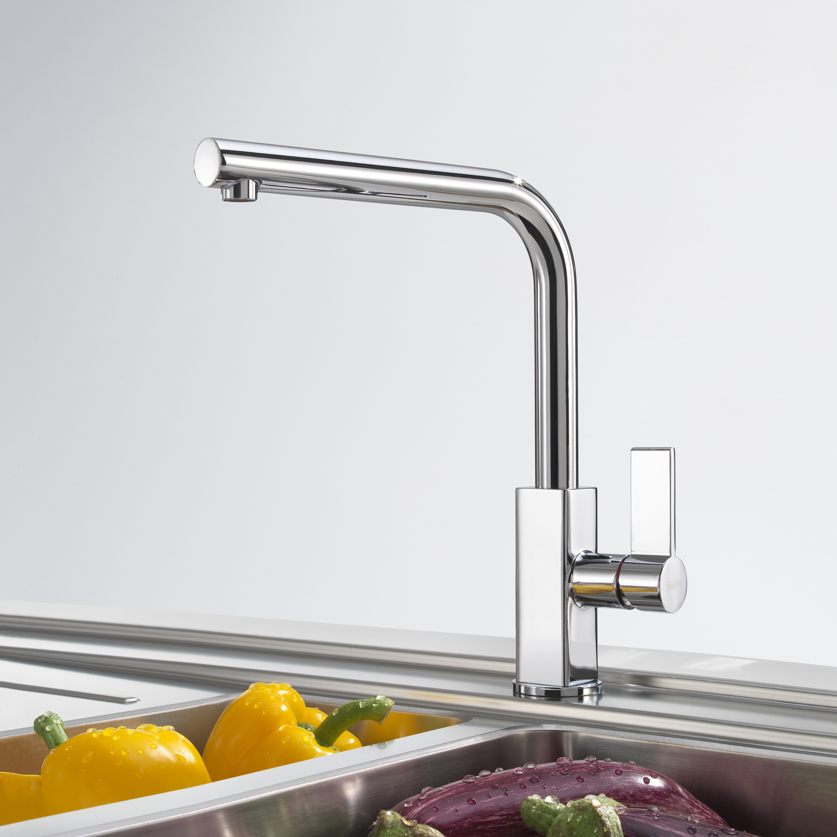 MARIS TAP SWIVEL SPOUT J VERSION NICKEL OPTICS - Kitchen taps from ...