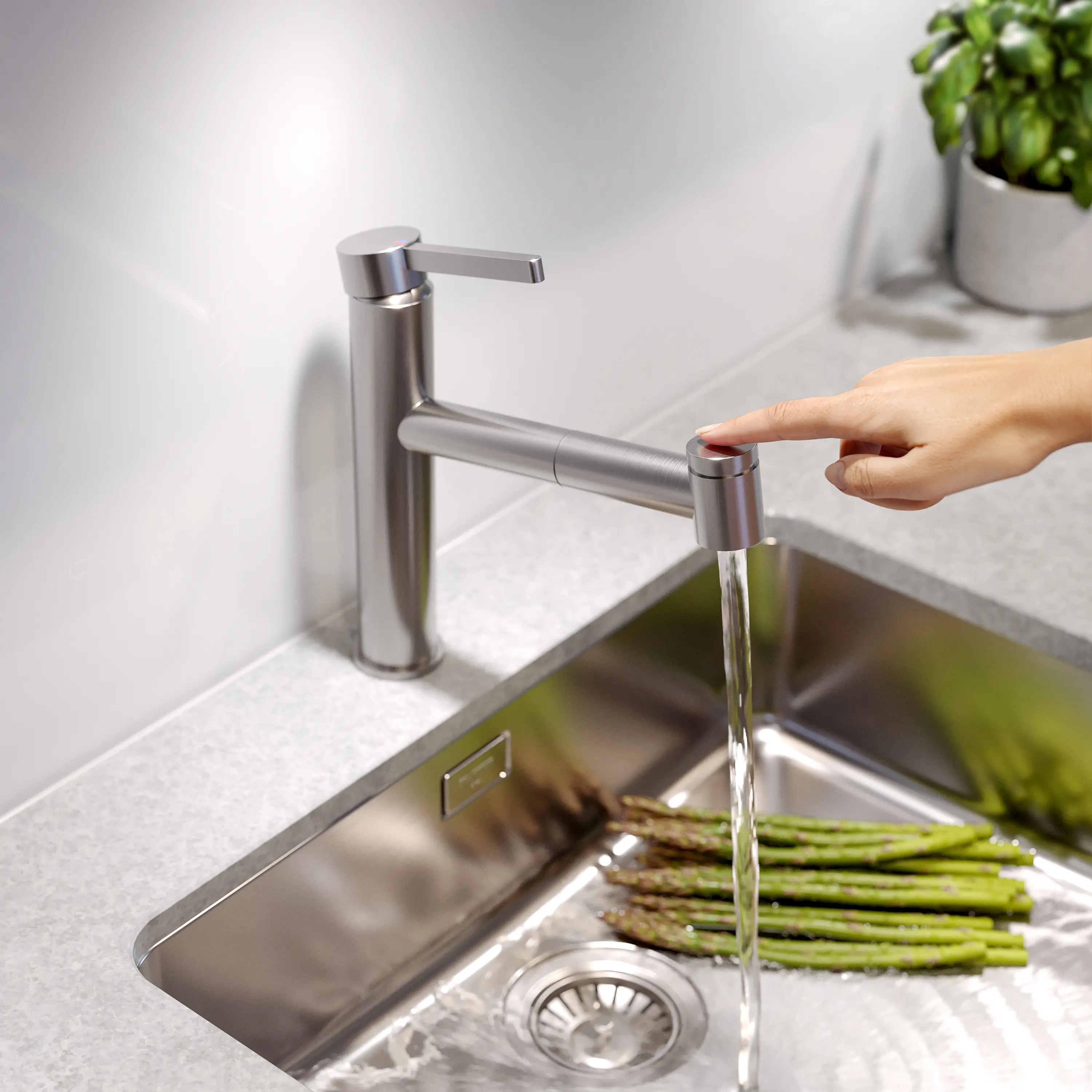 KWC BEVO E LEVER MIXER KITCHEN A220 - Kitchen taps from KWC Home ...