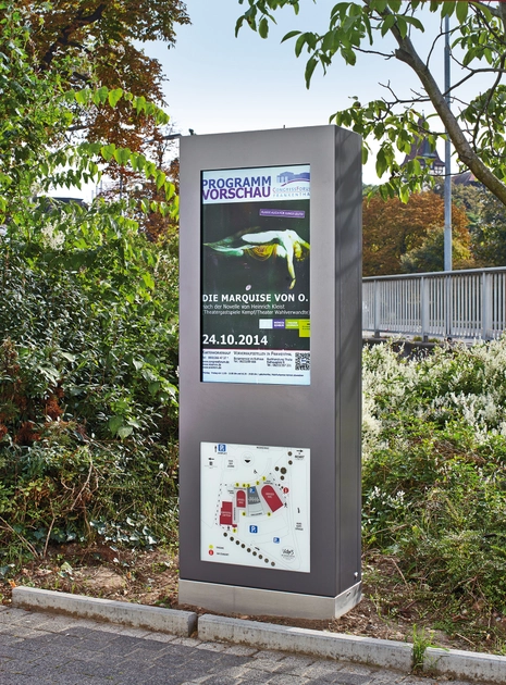 OUTDOOR STELE BERTA QKAD - Information totems from Meng ...
