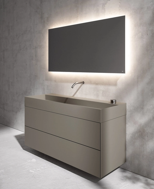QUATTRO.ZERO | CABINET WITH 1 DRAWER AND DOUBLE OPEN COMPARTMENT WITH ...