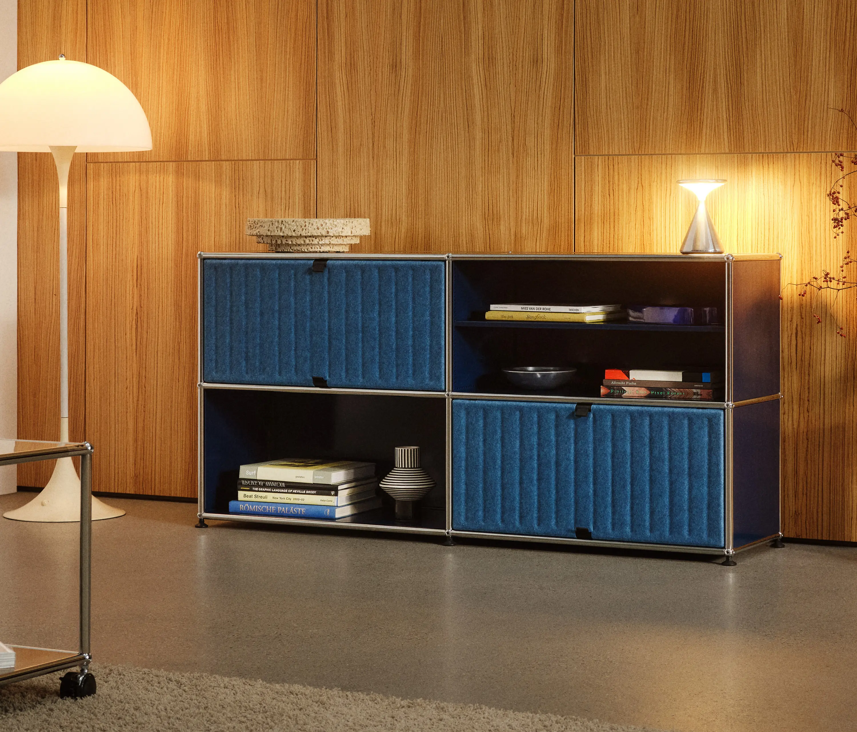USM HALLER SOFT PANEL | SIDEBOARD BLUE VERTICAL - Sideboards from USM ...