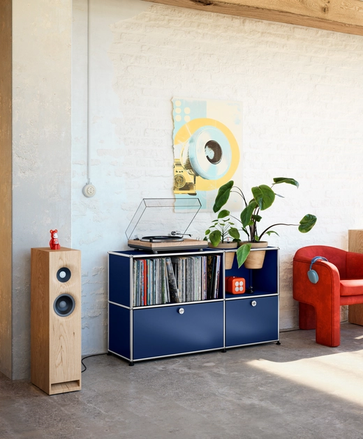 USM HALLER MEDIA | STEEL BLUE - Sideboards from USM | Architonic