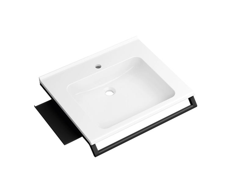 PRODUCT SET WASHBASIN WITH SUPPORT RAIL AND SHELF - Wash basins from ...