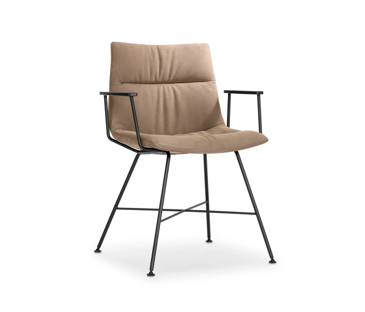 MAREL FOUR-LEGGED CHAIR WITH ARMRESTS - Chairs from Girsberger | Architonic