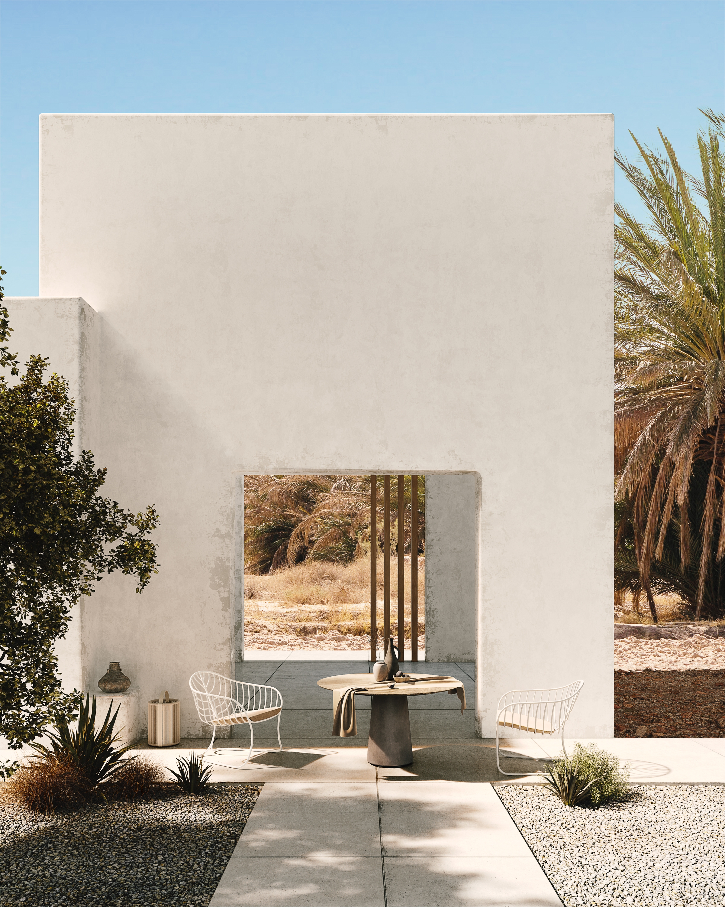 CONIX TABLE 300X120CM CONCRETE - Dining tables from Royal Botania ...