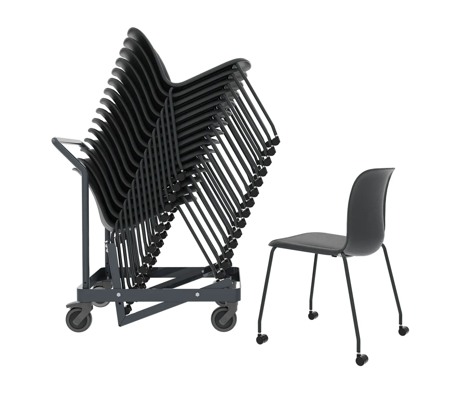 SIXE 4-LEG CASTORS SIDE CHAIR - Chairs from HOWE | Architonic