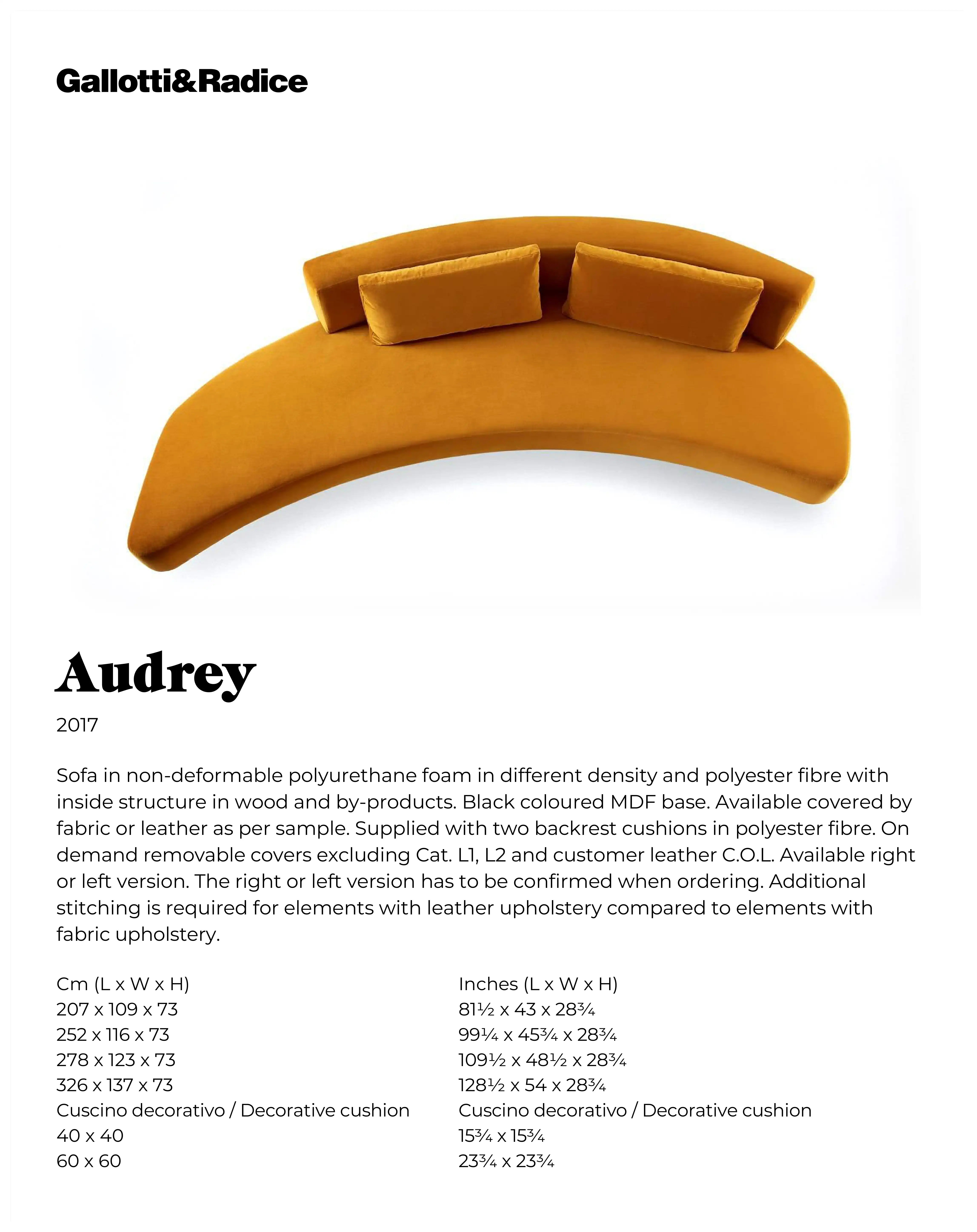 AUDREY SOFA - Sofas from Gallotti&Radice | Architonic