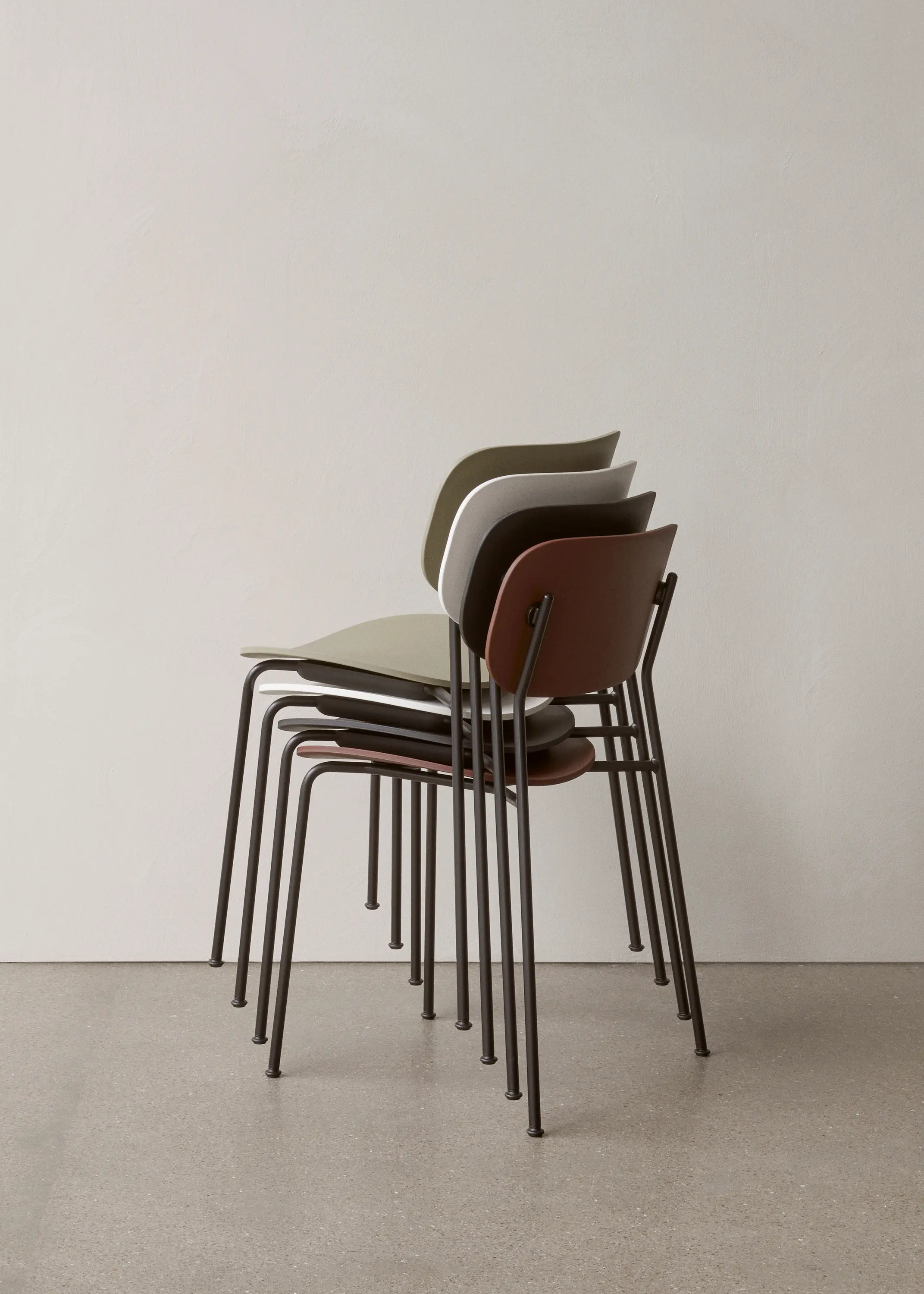 CO DINING CHAIR | CHROME BASE | UPHOLSTERED SEAT AND BACK | AUDO BOUCLÉ ...