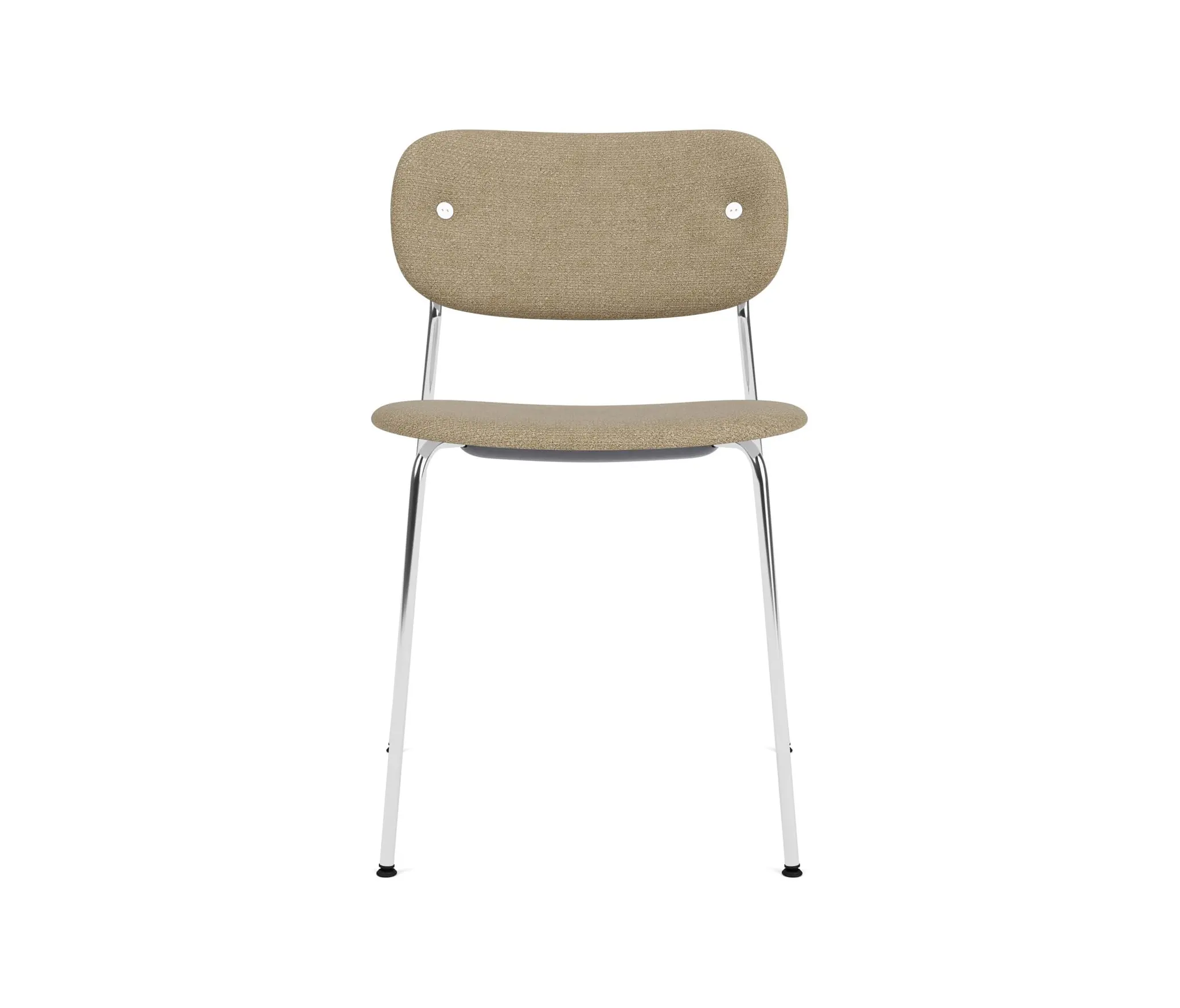 CO DINING CHAIR | CHROME BASE | UPHOLSTERED SEAT AND BACK | AUDO BOUCLÉ ...