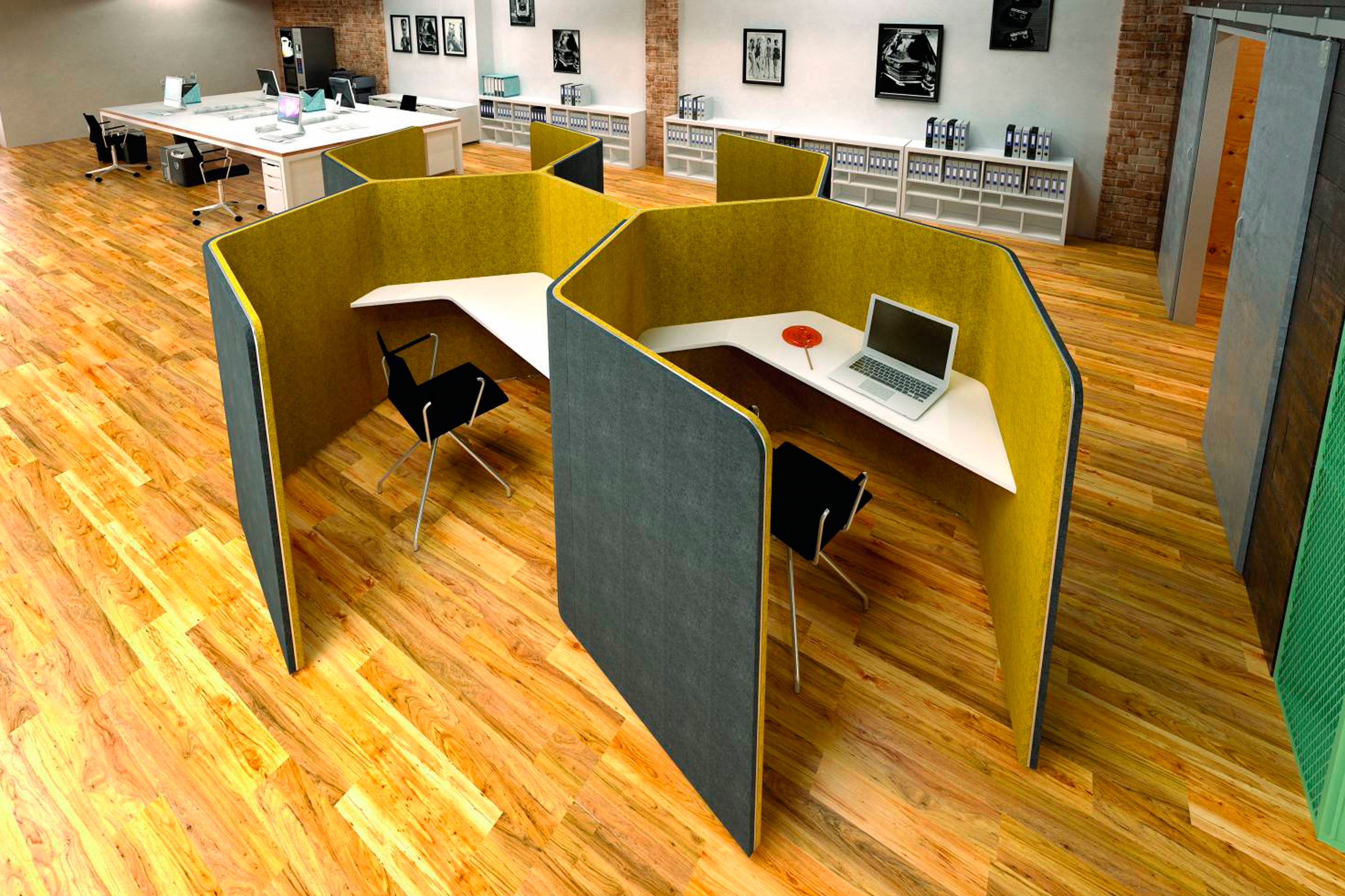 DEN HONEYCOMB - Sound absorbing room divider from Ocee & Four Design ...