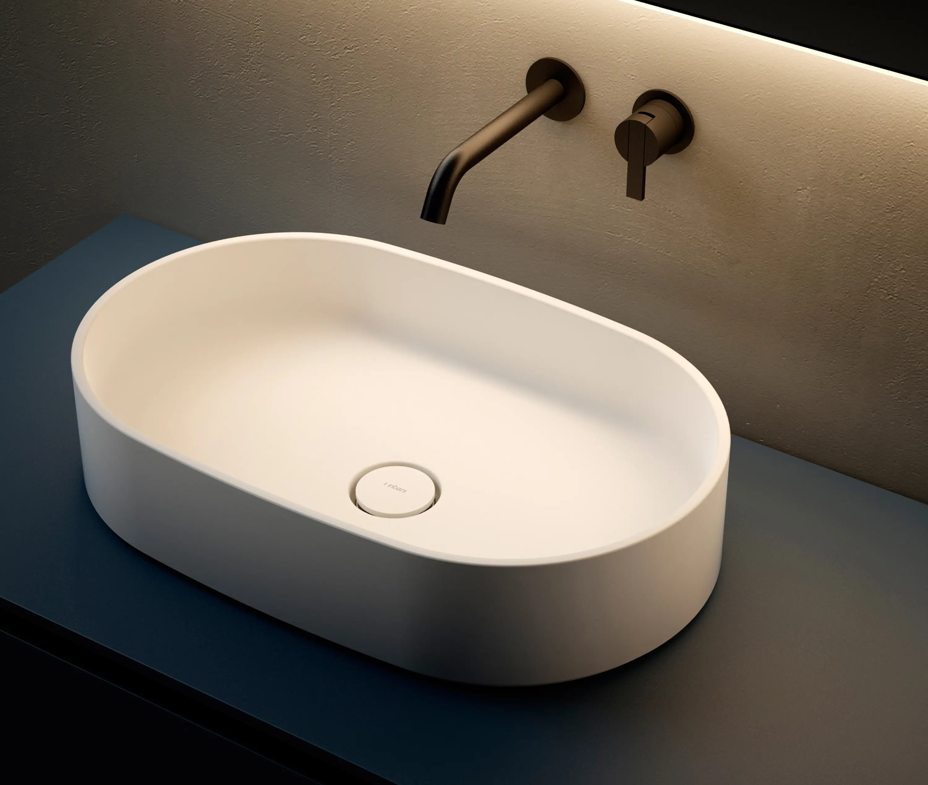 GIRO 55 SOLIDSURFACE TOP MOUNTED WASHBASIN - Wash basins from Inbani ...