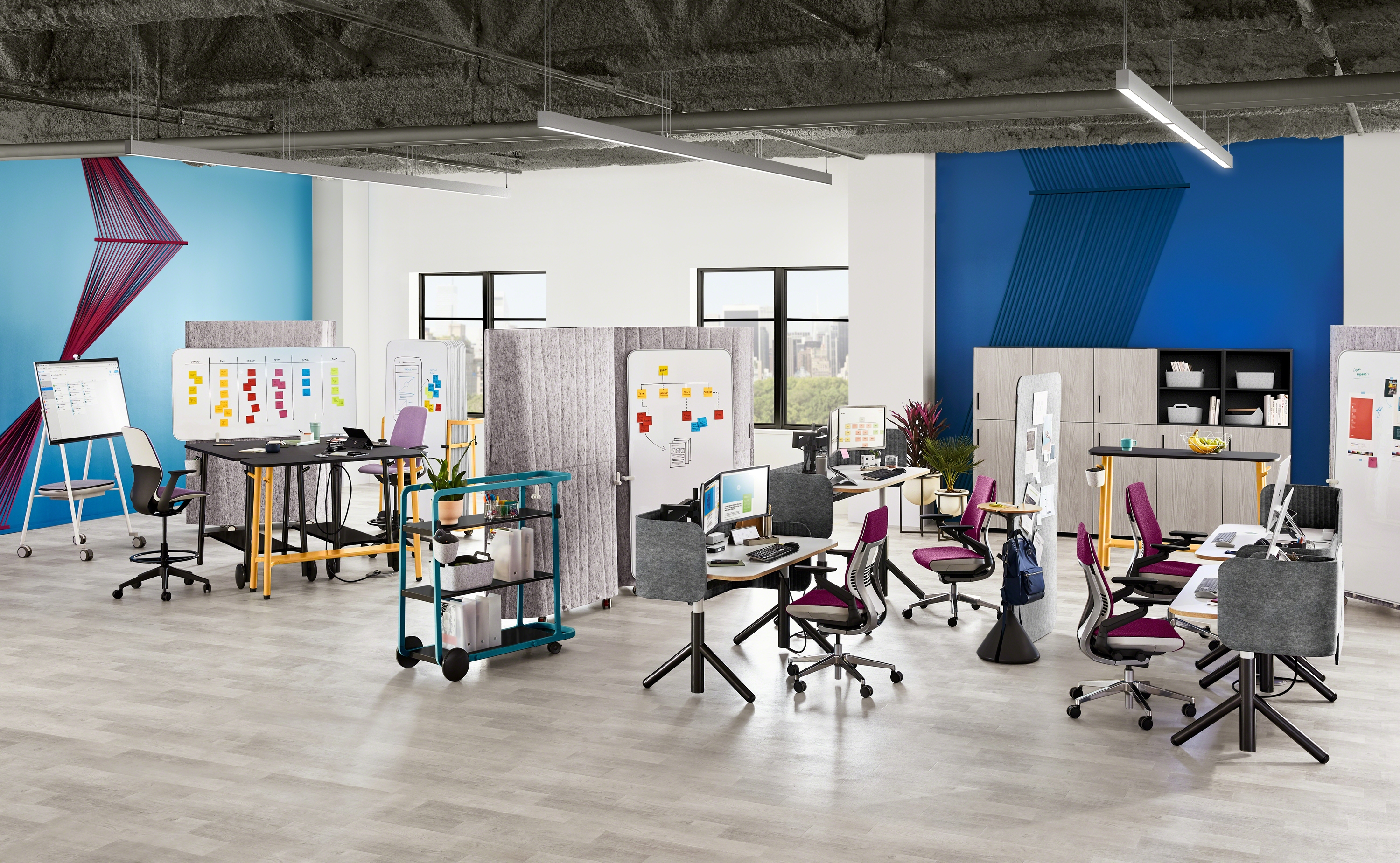 FLEX WORKTABLE STANDING - Standing tables from Steelcase | Architonic