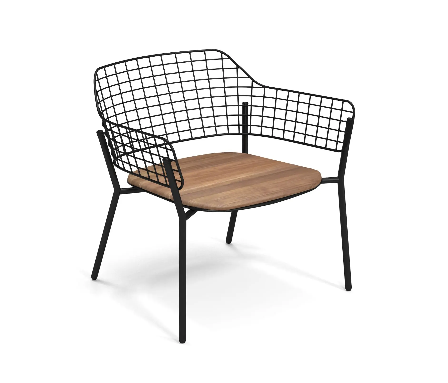 LYZE LOUNGE CHAIR WITH TEAK SEAT I 617-82 - Armchairs from EMU Group ...