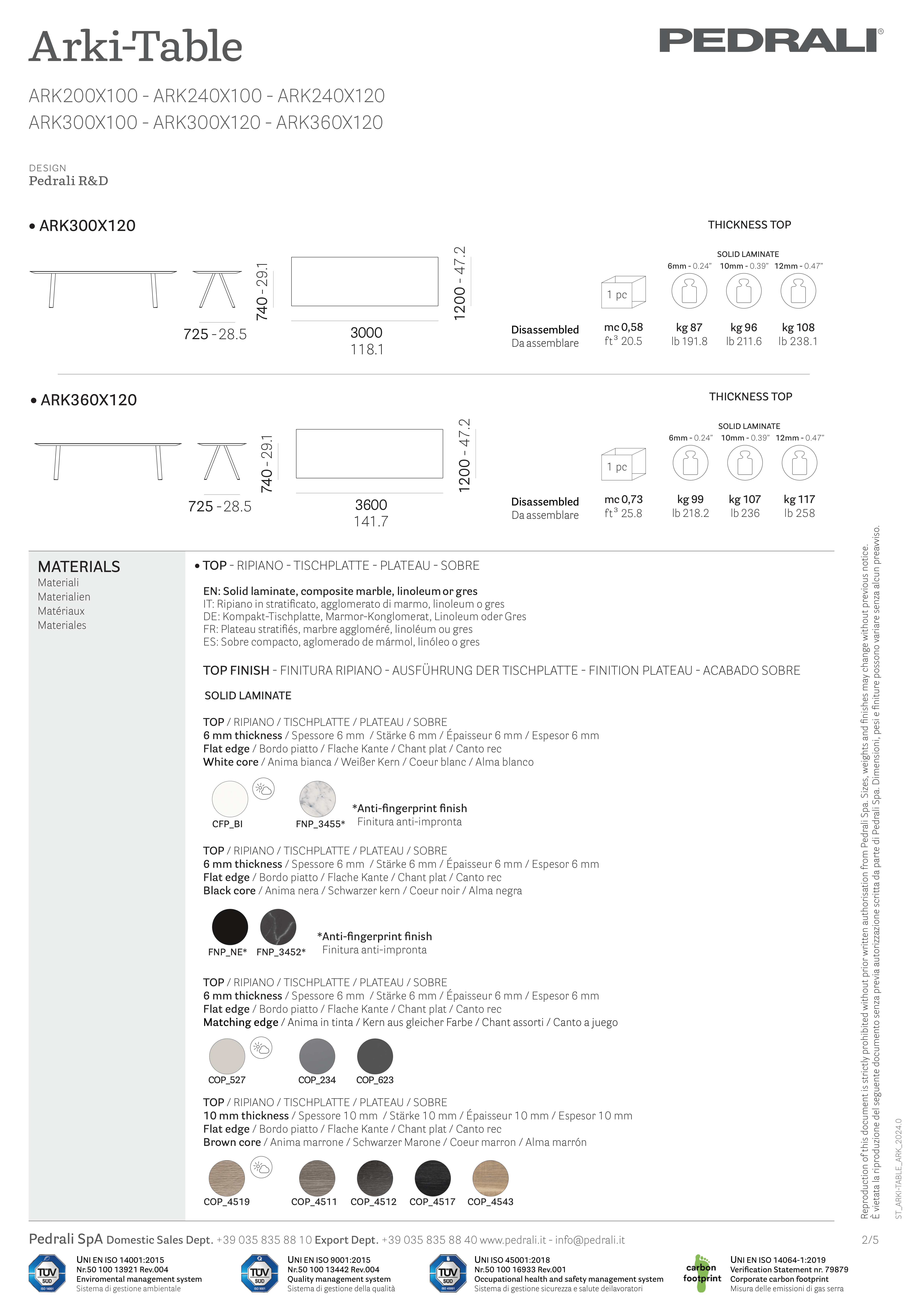 ARKI-TABLE - ARK H107 – Tables hautes de PEDRALI | Architonic