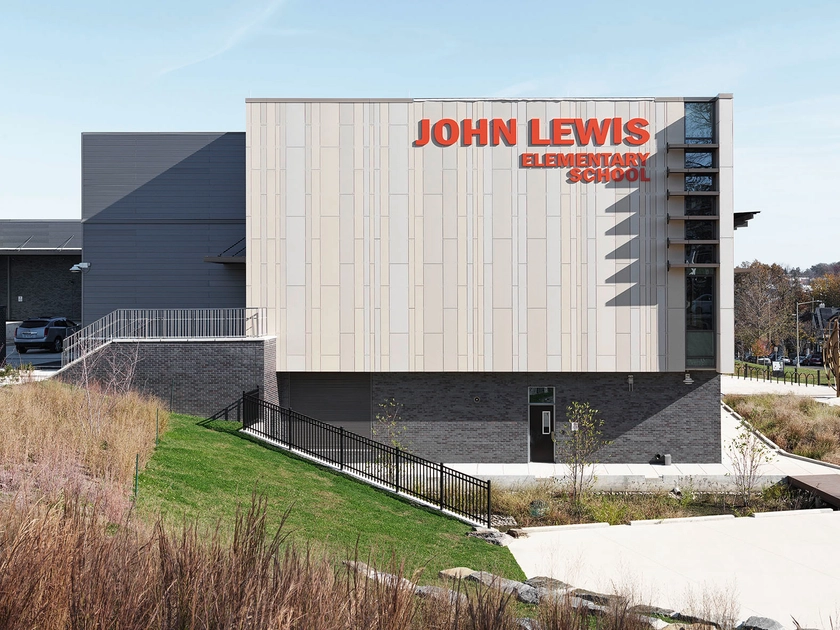 ÖKO SKIN | JOHN LEWIS ELEMENTARY SCHOOL - Concrete panels from Rieder ...