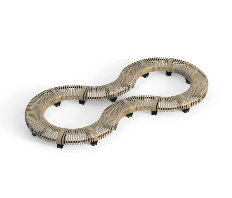 NOVA C BENCH INFINITY CONFIGURATION - Benches from Green Furniture ...