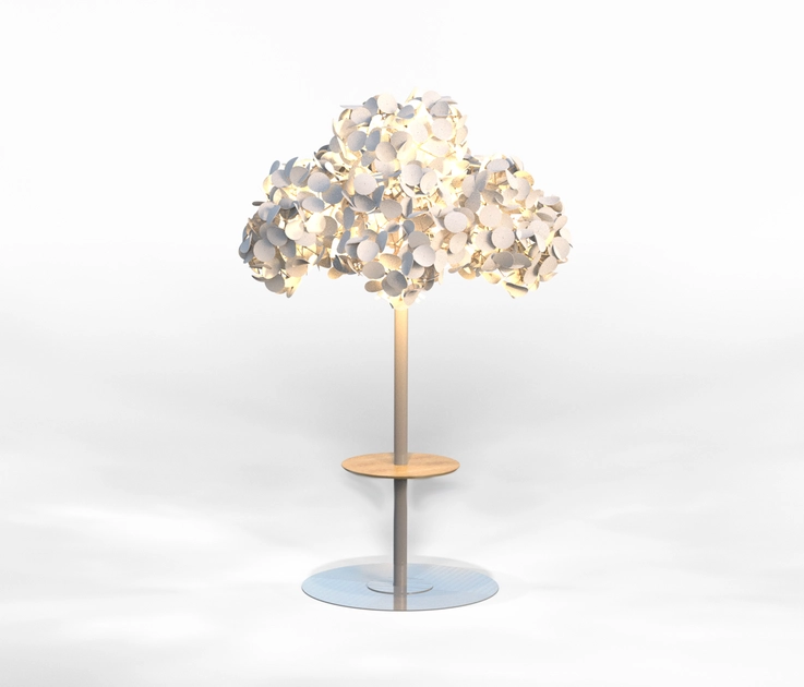 LEAF LAMP LINK TREE L W/ROUND TABLE – Lámparas de pie de Green ...