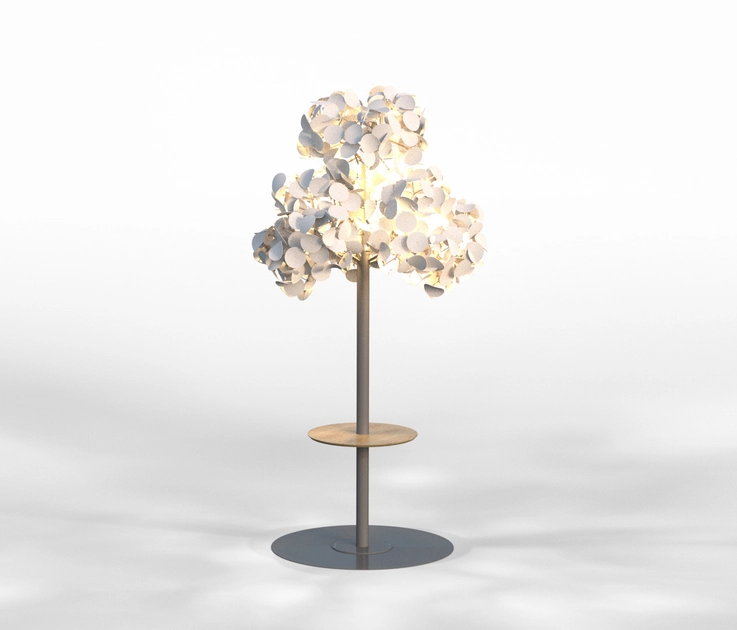 LEAF LAMP LINK TREE M W/ROUND TABLE - Free-standing lights from Green ...
