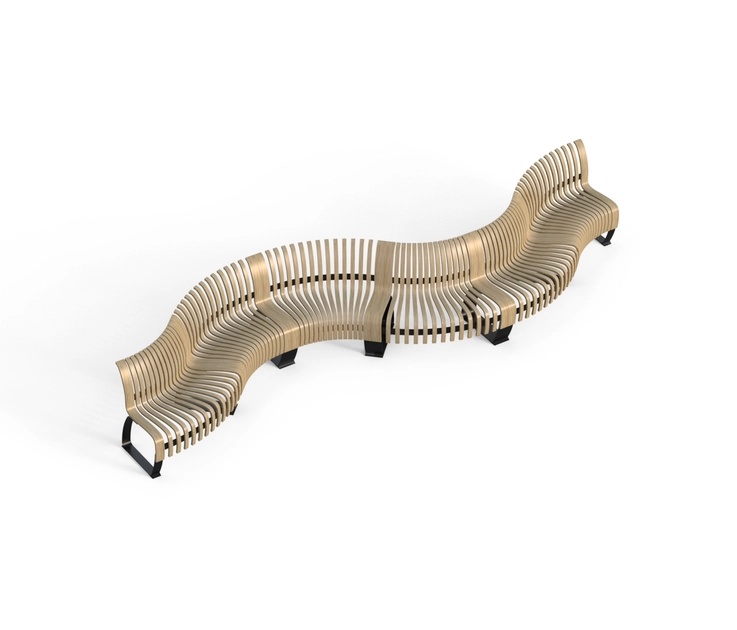 NOVA C BACK ONDULAR CONFIGURATION - Benches from Green Furniture ...