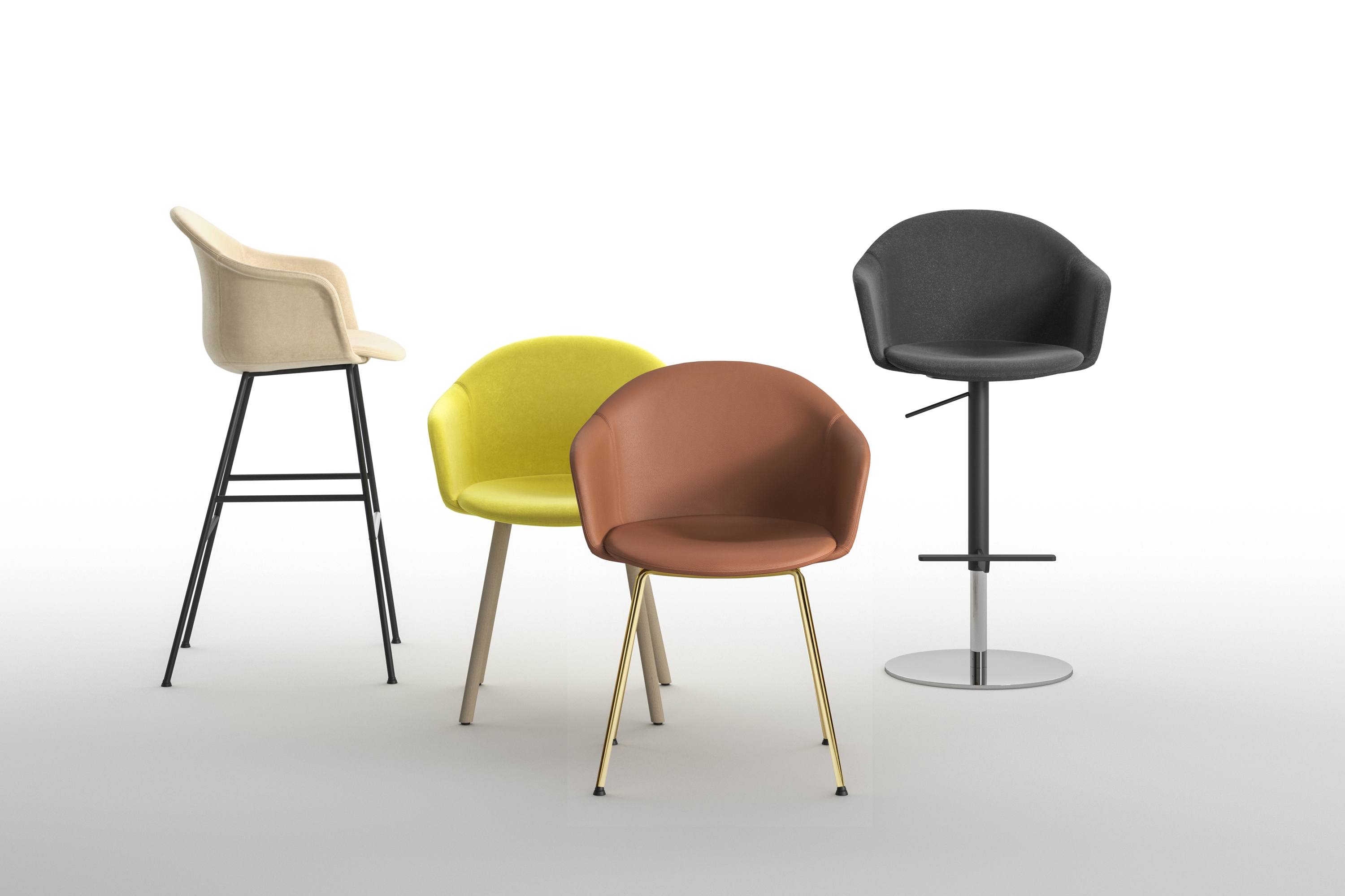 MÀNI ARMSHELL FABRIC 4WL - Chairs from Arrmet srl | Architonic