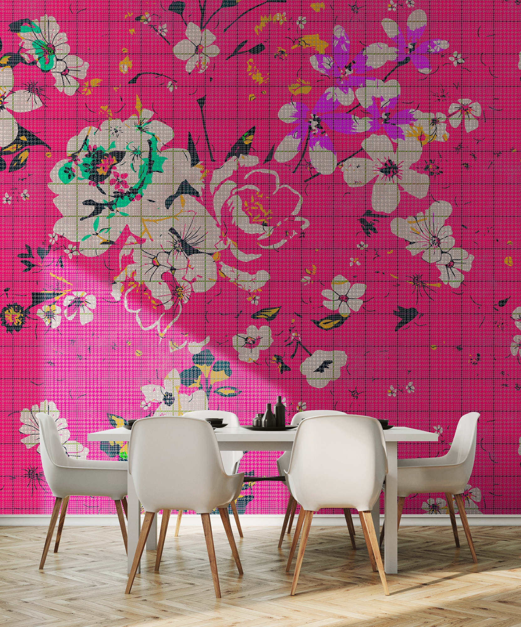 WALLS BY PATEL 2 | PAPEL PINTADO DD113827 FLOWER PLAID 2 – Revestimientos de paredes / papeles ...
