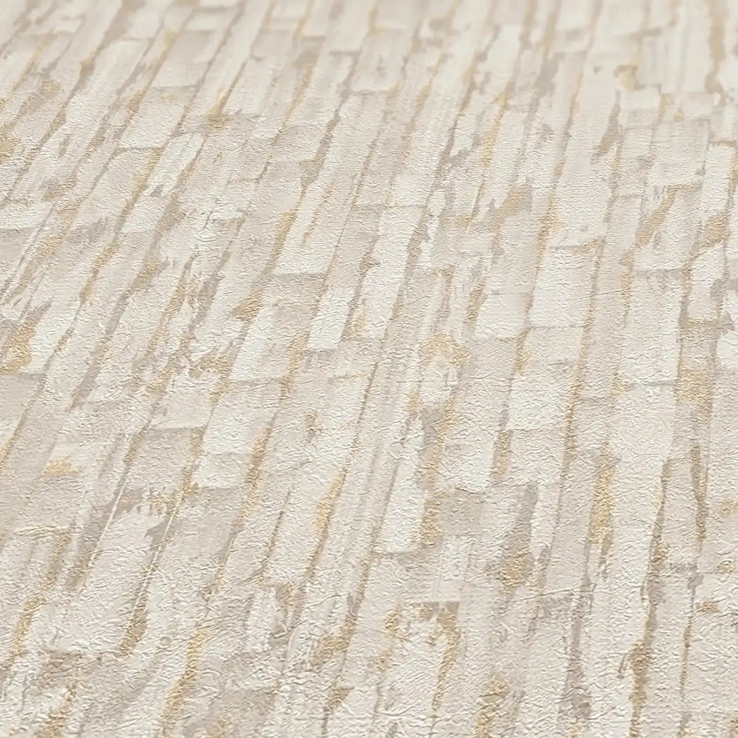 TEXTURE ART | TAPETE VERTIKALE STEINOPTIK CREME - Wandbeläge / Tapeten ...