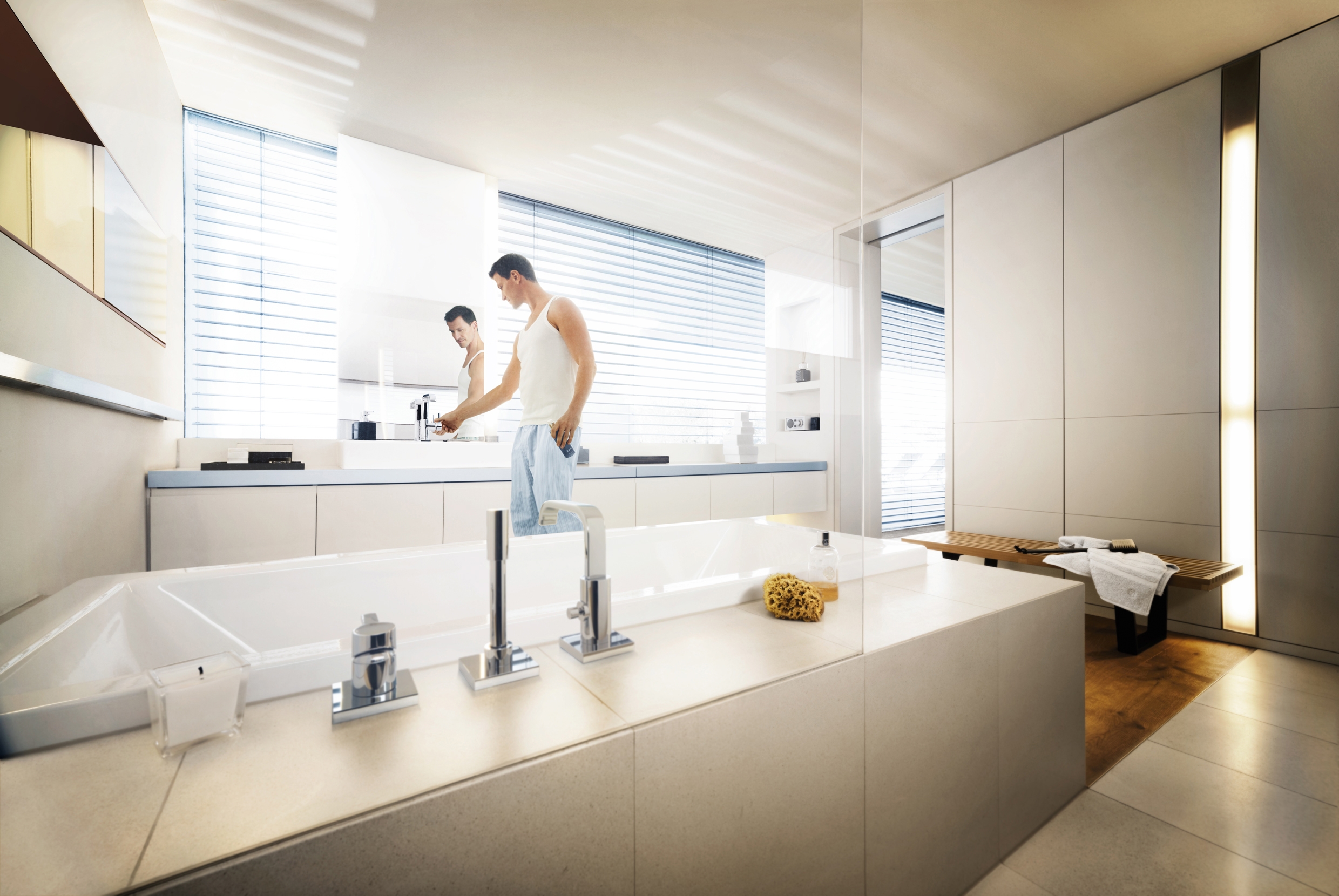 ALLURE THERMOSTAT WITH INTEGRATED 2-WAY DIVERTER - Bath taps from GROHE ...