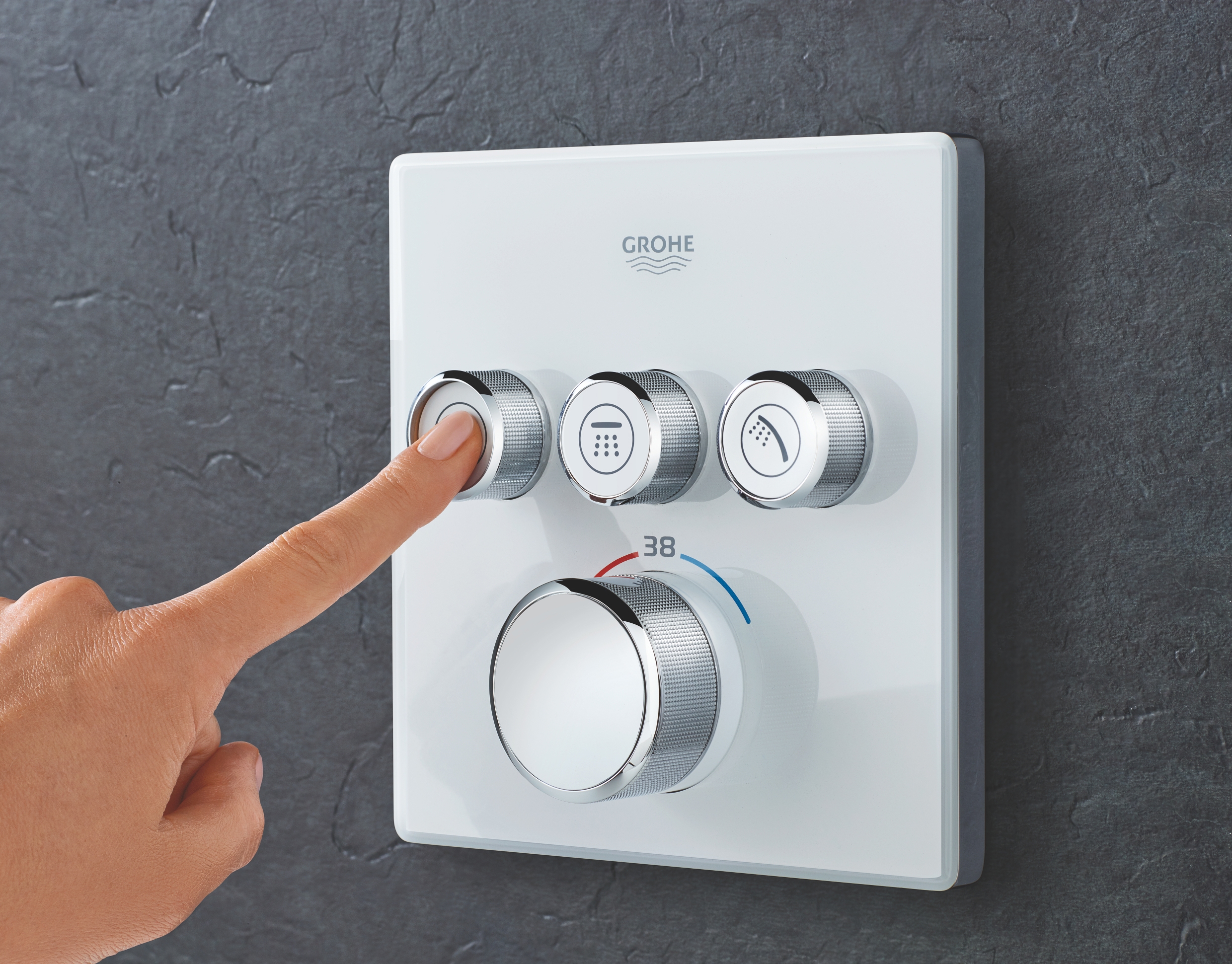 GROHTHERM SMARTCONTROL THERMOSTAT FOR CONCEALED INSTALLATION WITH 3 ...