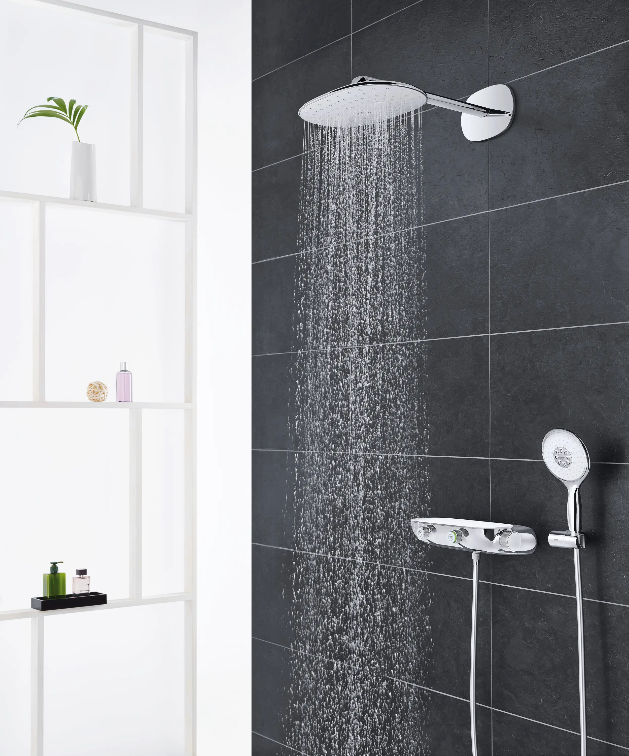 RAINSHOWER SMARTCONTROLKOMBI-DUSCHSYSTEM MIT THERMOSTATBATTERIE ...