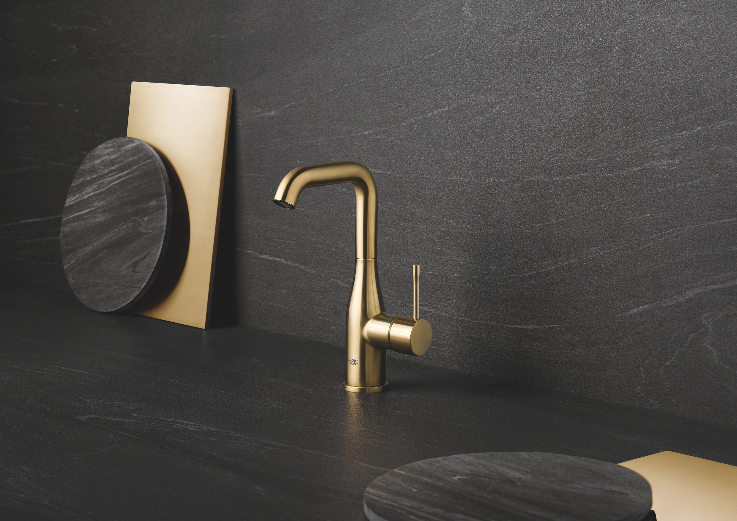 ESSENCE 2-HOLE BASIN MIXER L-SIZE - Wash basin taps from GROHE | Architonic