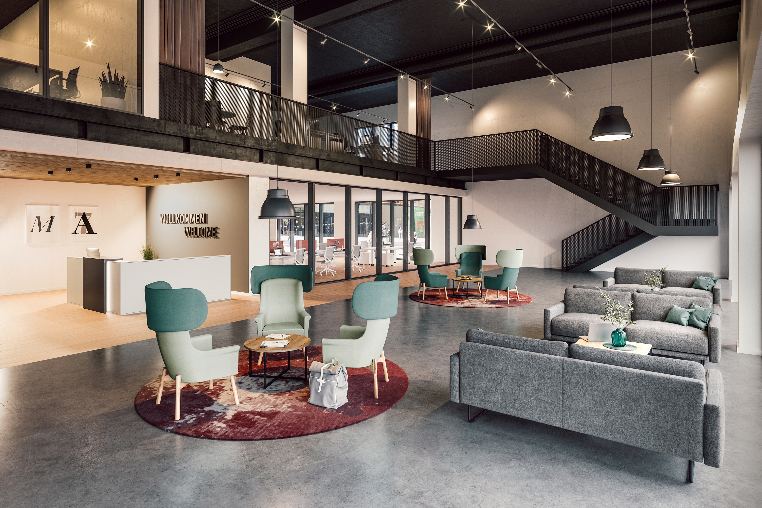 MODICA SOFA MODULE WITH ROUND ELEMENTS - Sofas from Assmann Büromöbel ...