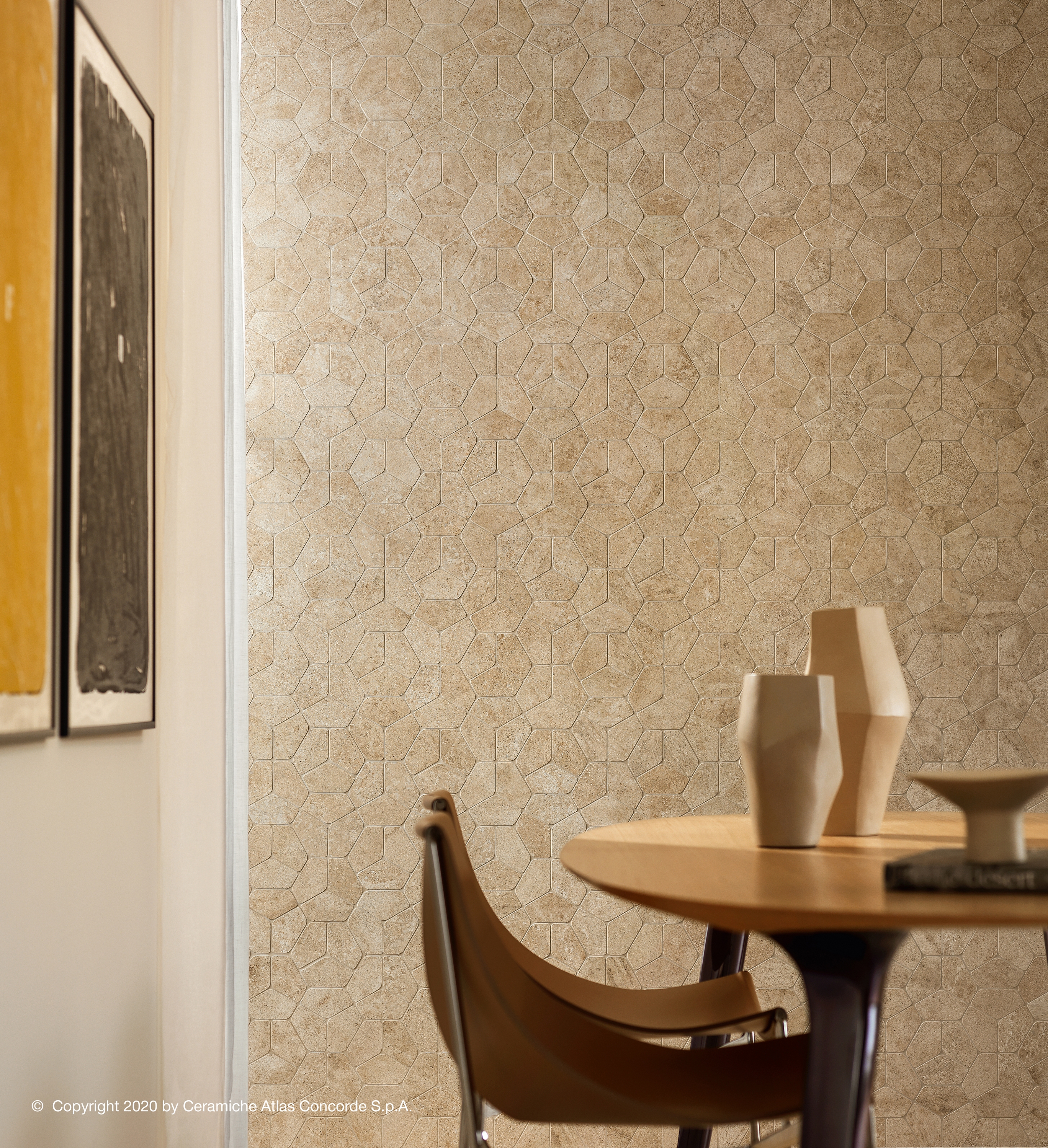 LIMS BEIGE 40X80 3DWALLPAPER - Ceramic tiles from Atlas Concorde ...