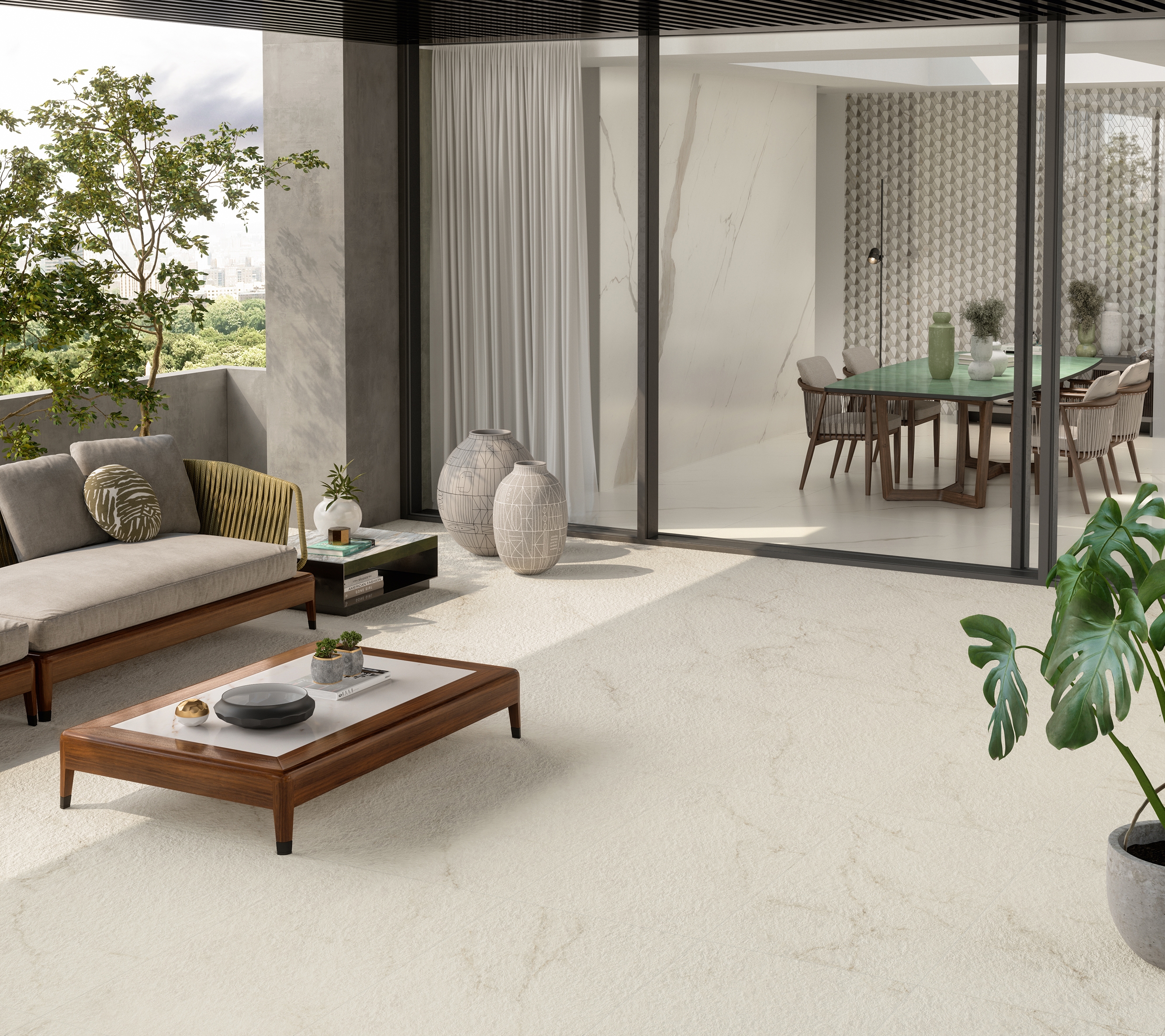 MARVEL X CALACATTA APUANO 75X75 SILK - Ceramic tiles from Atlas ...