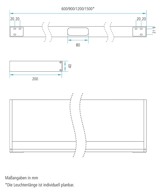 PENDANT LIGHT 40X10 | GERA LIGHT SYSTEM 6 - Suspended lights from GERA ...