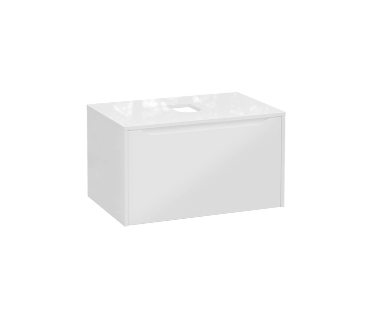 INTEGRA SQUARE WASHBASIN UNIT, 80 CM, ONE DRAWER, FOR BOWLS - Wash ...