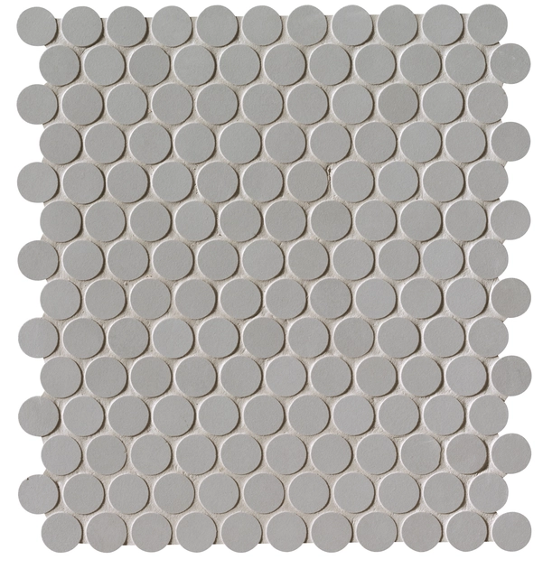 MILANO&FLOOR GRIGIO ROUND MOSAICO MATT - Ceramic mosaics from Fap ...