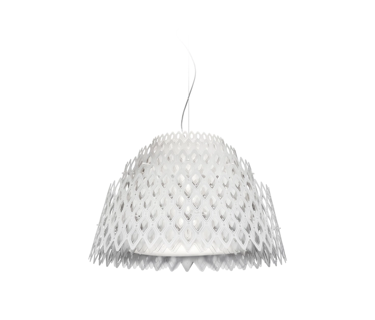 CHARLOTTE HALF SUSPENSION | WHITE - Suspended lights from Slamp ...