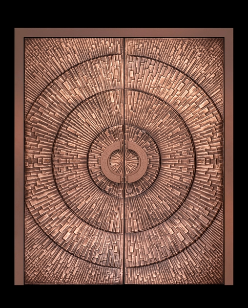 STYLE FRONT DOORS DOORS WITH SPECIAL SURFACES COPPER - Entrance doors ...
