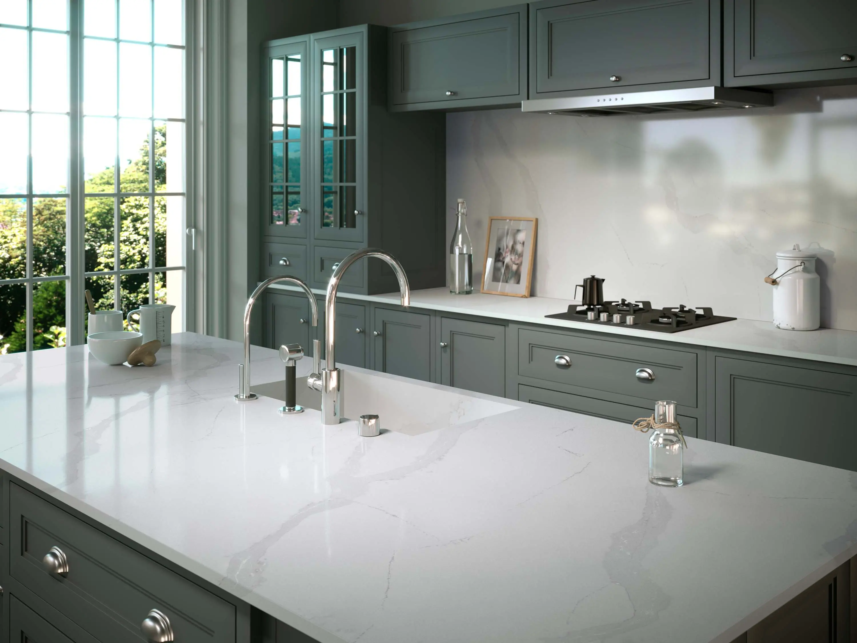 SILESTONE ETERNAL CLASSIC CALACATTA - Mineralwerkstoff Platten von Cosentino | Architonic