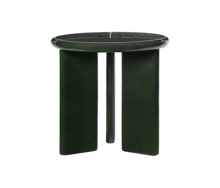 DEYA SIDE TABLE - Ø47 - DARK GREEN - Side tables from ferm LIVING ...