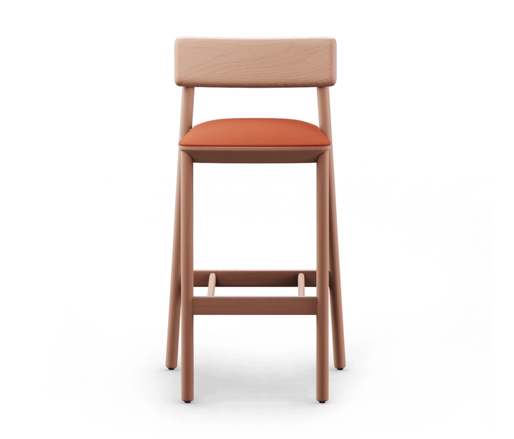 MIKA BAR - UPHOLSTERED SEAT WITH BACKREST - Bar stools from B&T Design ...