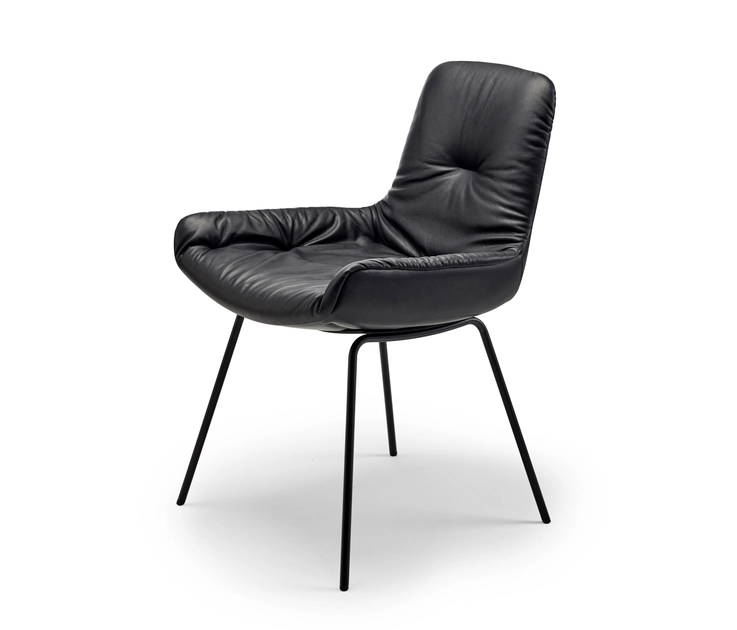 LEYA | ARMCHAIR LOW WITH STEEL FRAME - Chairs from FREIFRAU MANUFAKTUR ...