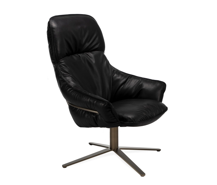 MARIE | LOUNGE CHAIR HIGH MIT FUSSKREUZ MIT WIPP-KIPPMECHANIK - Sessel ...