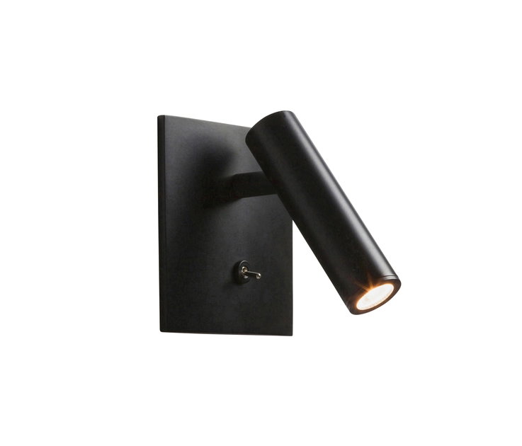ENNA SQUARE SWITCHED LED | MATT BLACK - Wall lights from Astro Lighting ...
