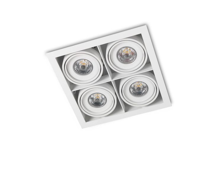 PICCOLO FRAME SQUARE 4X COB LED - Recessed ceiling lights from Orbit ...