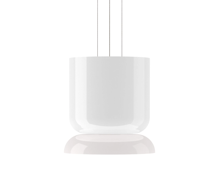 TOTEM UP AND DOWN LIGHT OPAL GLASS SHADES (D/A) - Suspended lights from ...